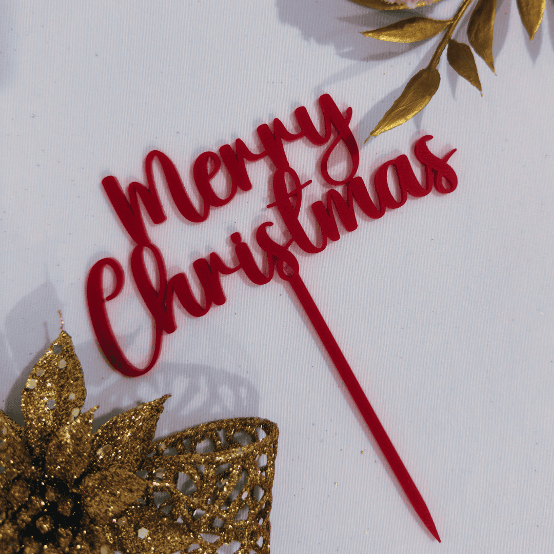 Single Layer Christmas Cake Topper – Forever Bespoke