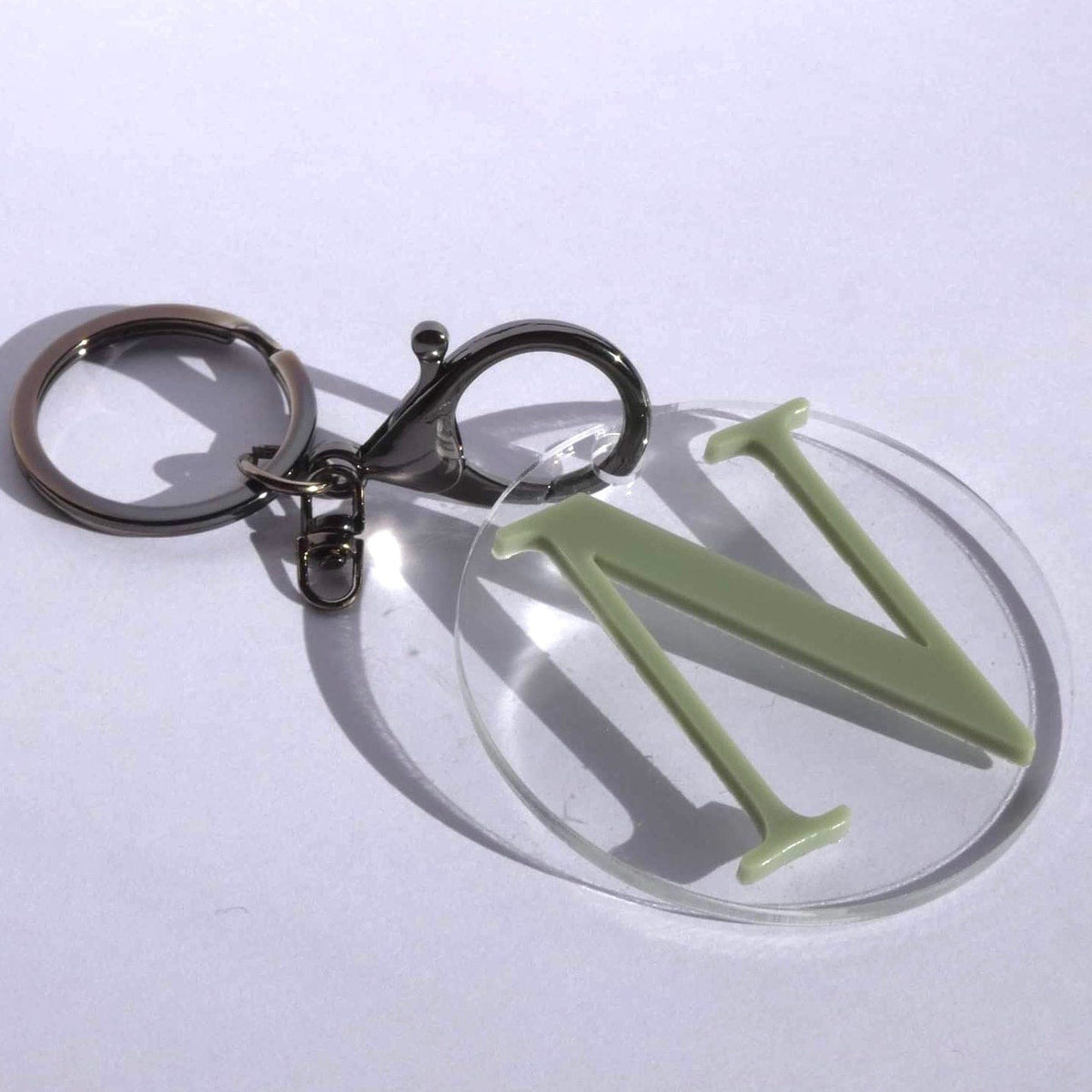 Acrylic Initial Key Ring – Forever Bespoke